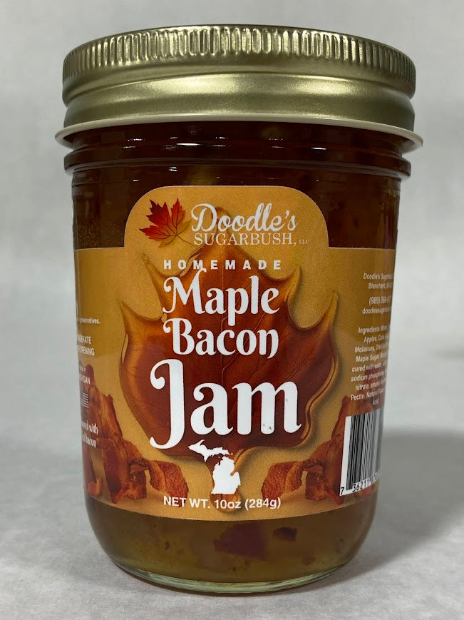 Maple Bacon Jam | Doodle's Sugarbush, LLC - 100% Pure Michigan Maple Syrup
