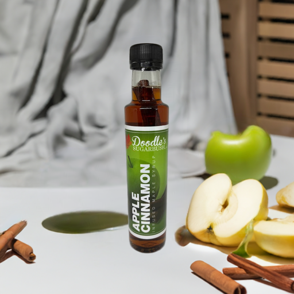Apple Cinnamon Infused Maple Syrup | Doodle's Sugarbush, LLC - 100% ...